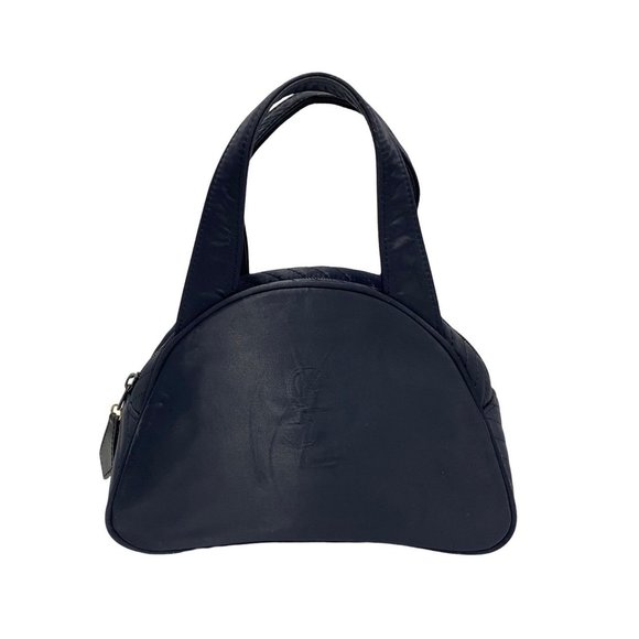 OTHERS | Bags | Yves Saint Laurent Ysl Nylon Handbag Tote Bag Navy Blue ...